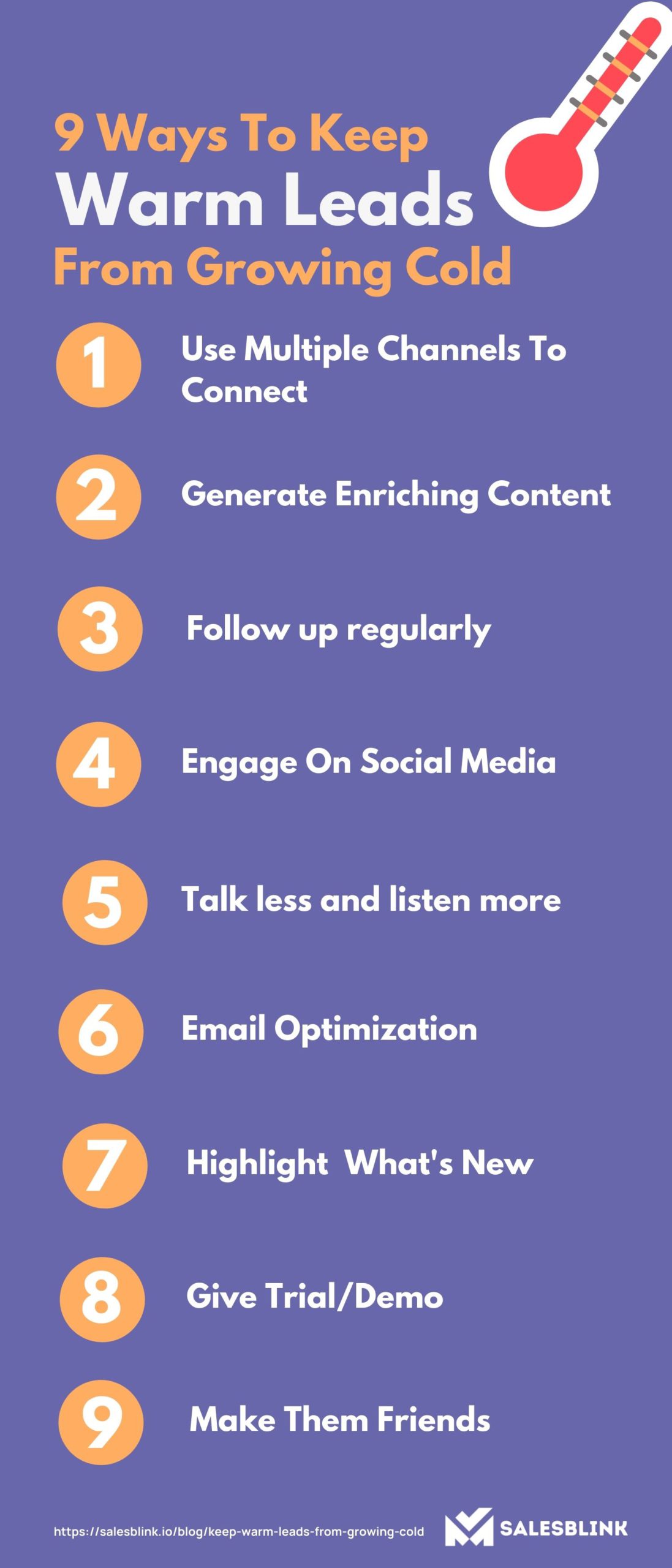 9 Actionable Tips To Nurture Warm Leads | SalesBlink